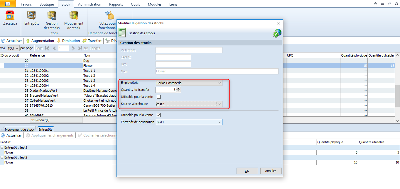 Comment Transférer Stock Entre les Entrepôts PrestaShop