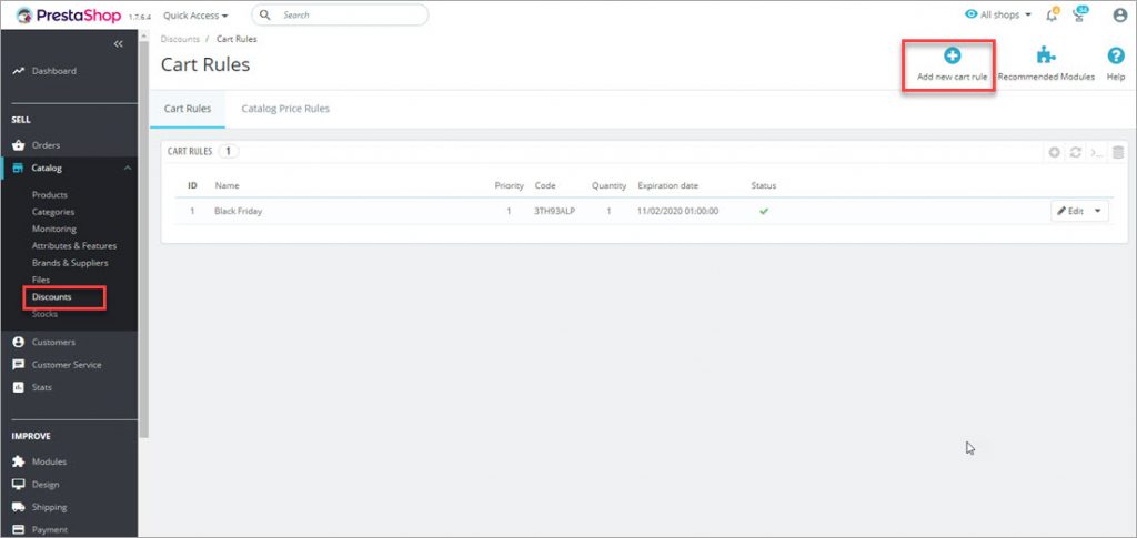 How to Create Coupons in PrestaShop 1.7 - Tutorial