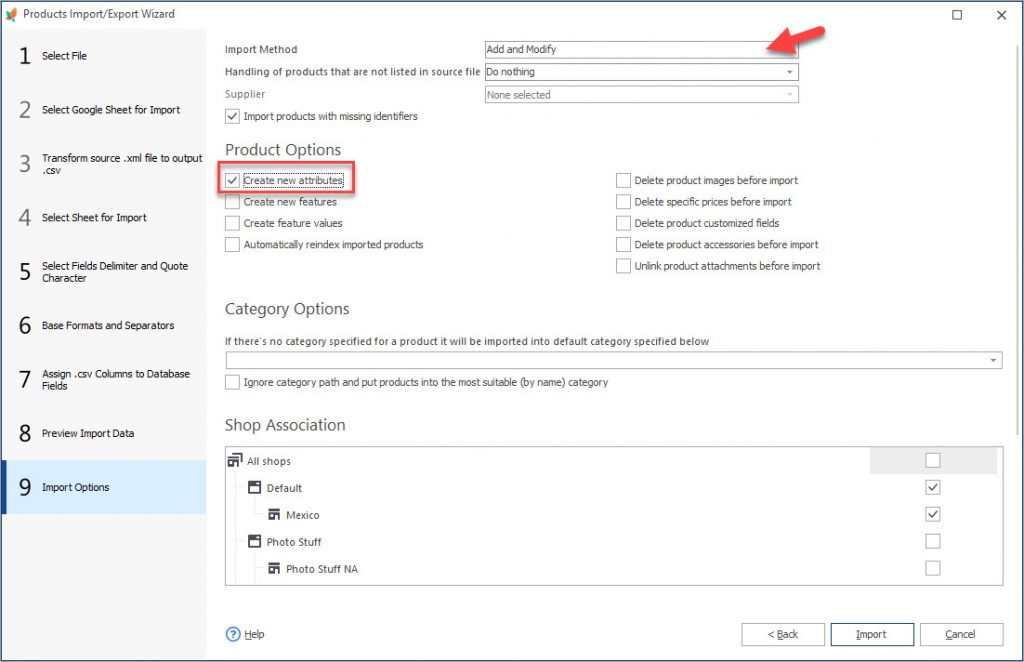 Import PrestaShop Attribute Combinations - Bulk PrestaShop Import