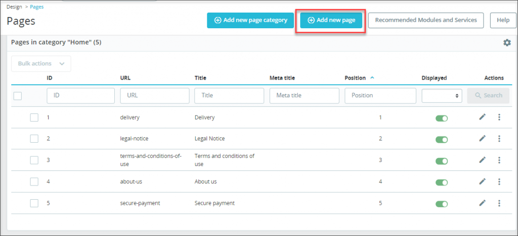 Cómo Crear una Página CMS en PrestaShop 1.7 - Tutorial